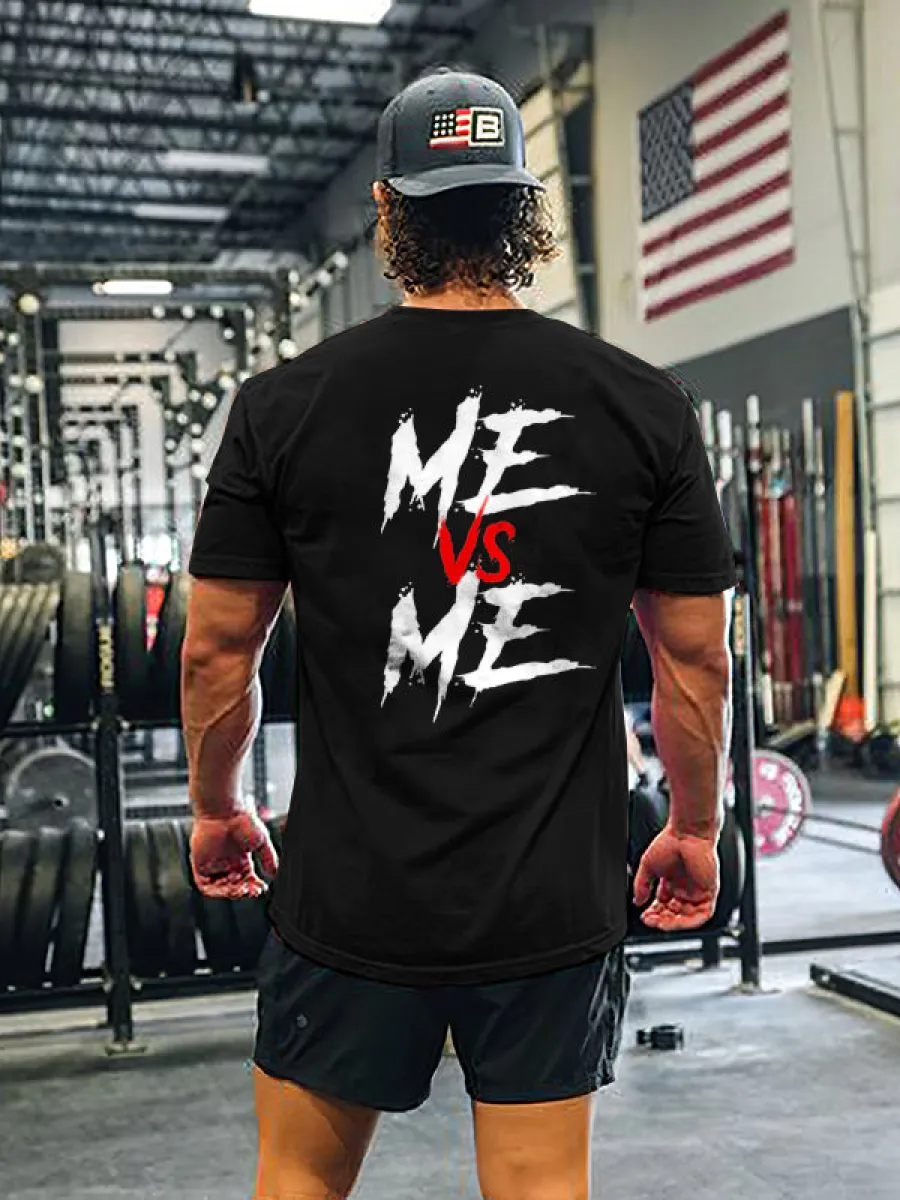Me Vs Me Printed Men's T-shirt | Parallel
