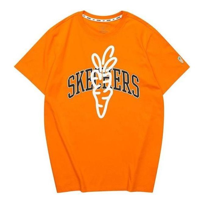 Skechers t shirt mens orange store
