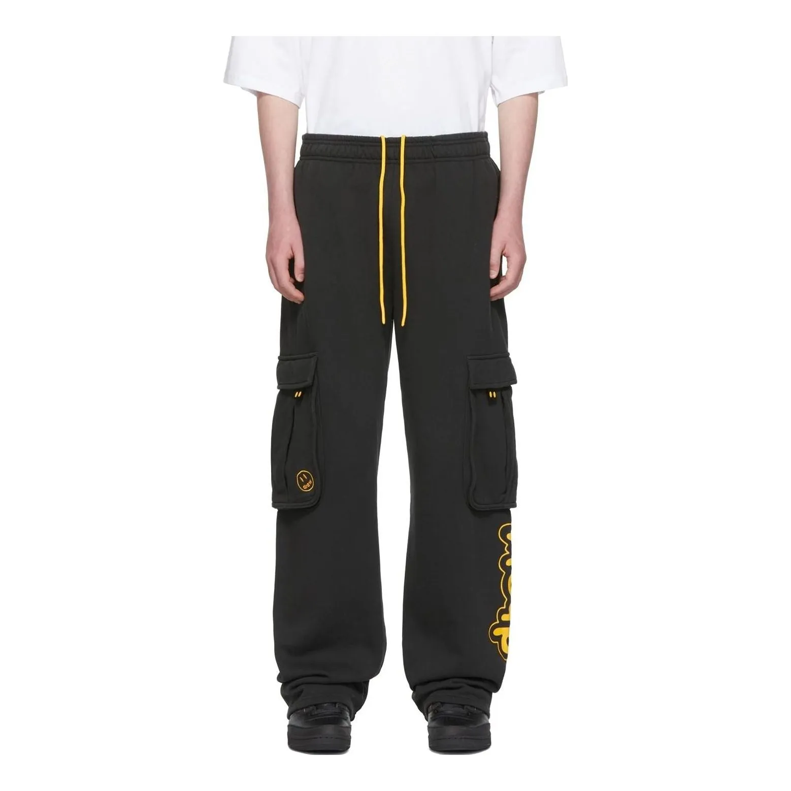 Drew House Ssense Exclusive Cartoon Cargo Sweatpants 'Black' DR-FW22 ...