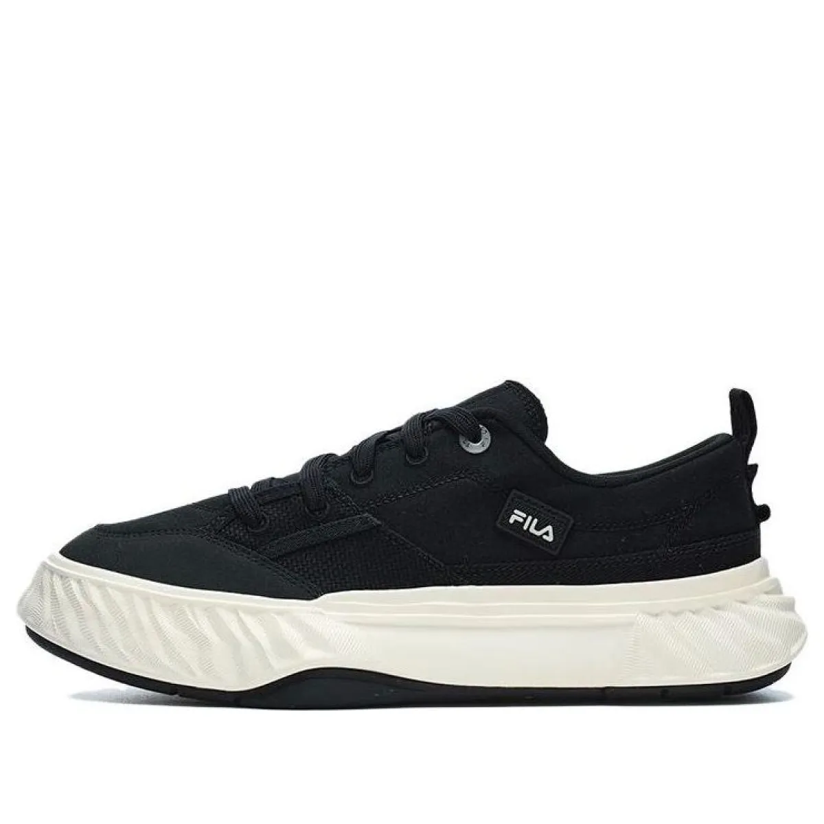 FILA Canvas Low NonSlip Durable Shoes Black White F12M322301FBK Parallel