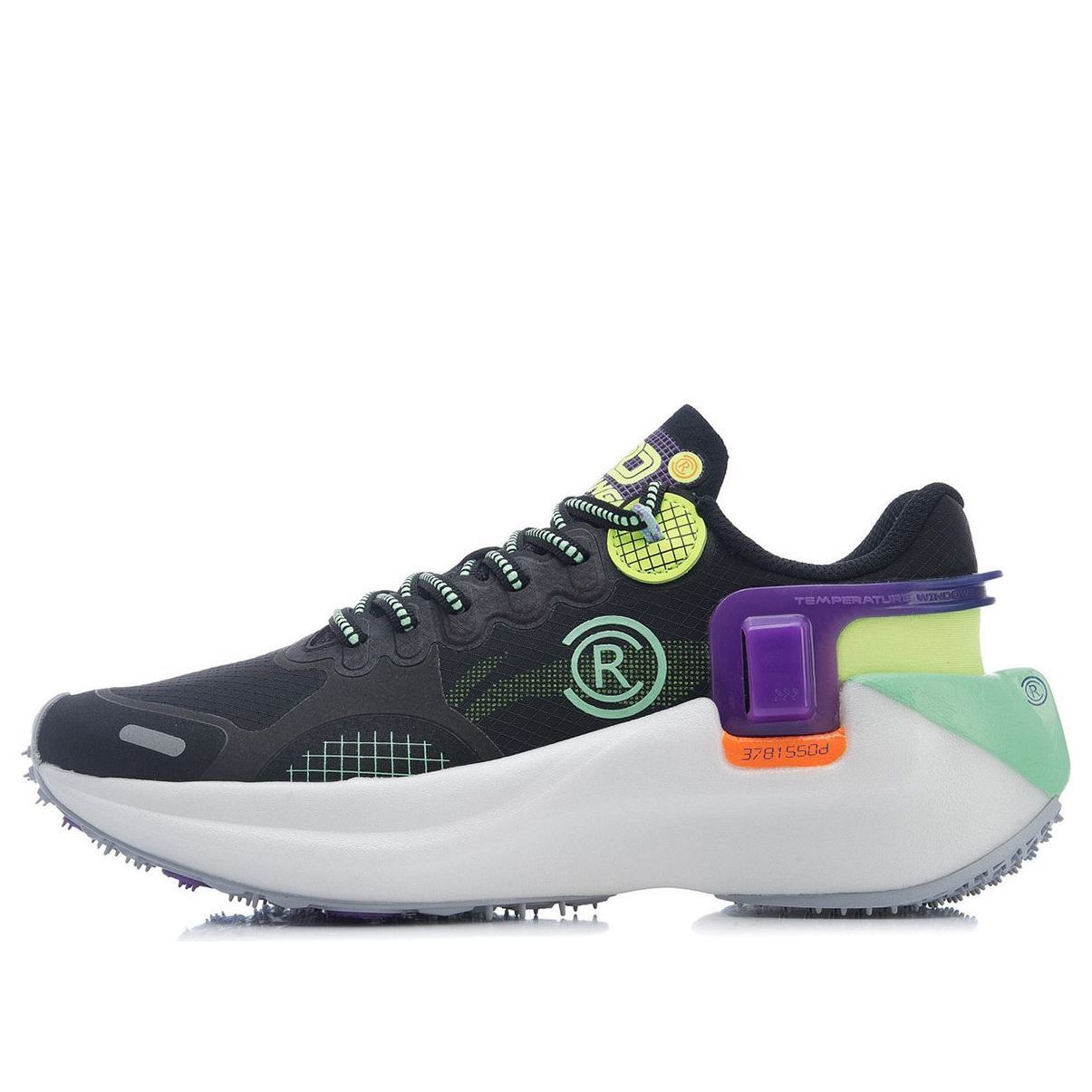 (WMNS) Li-Ning Wind Range Essential 'Black Green Purple' ARHR054-3 ...