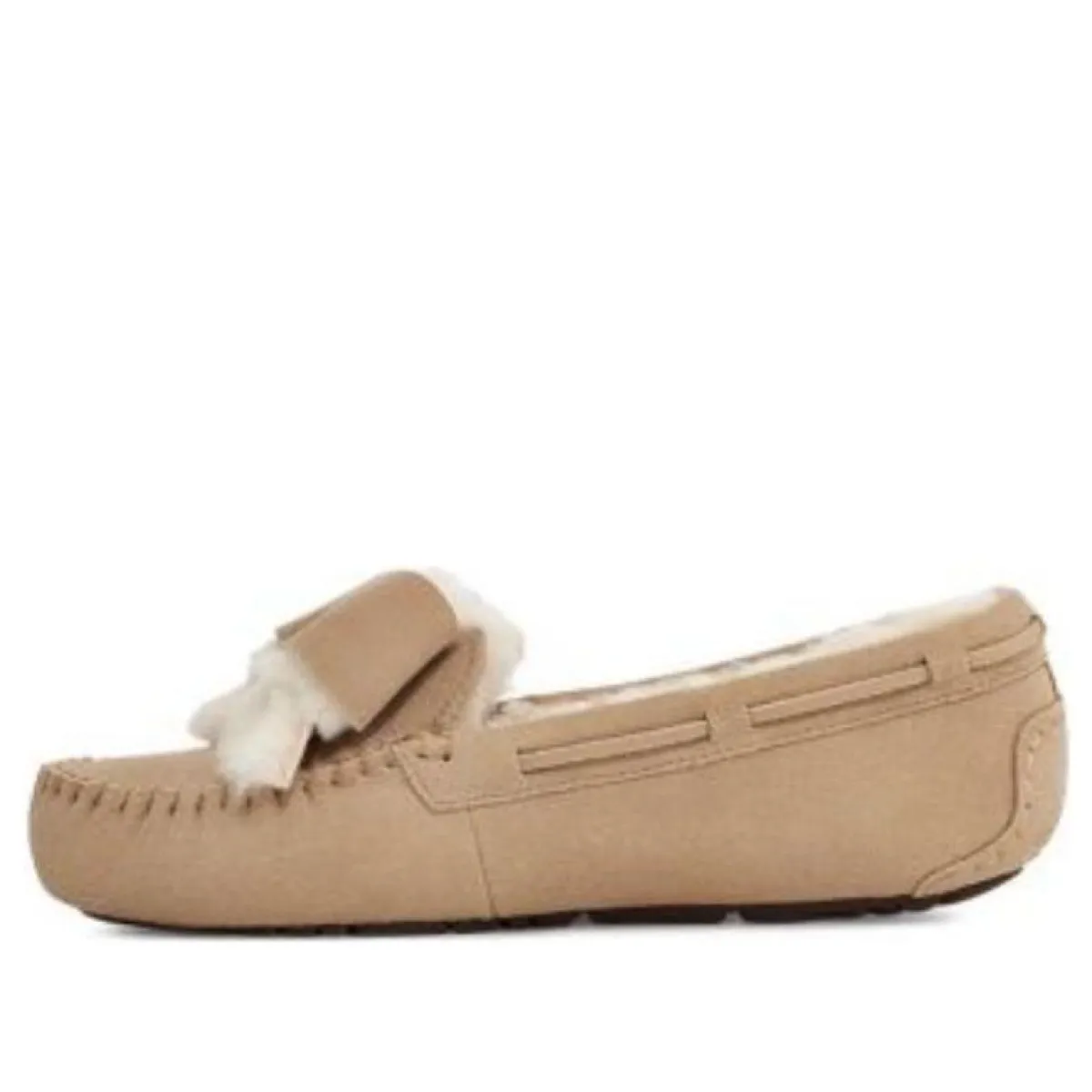 WMNS UGG Dakota Fur Bow Sand 1138373 SAN Parallel
