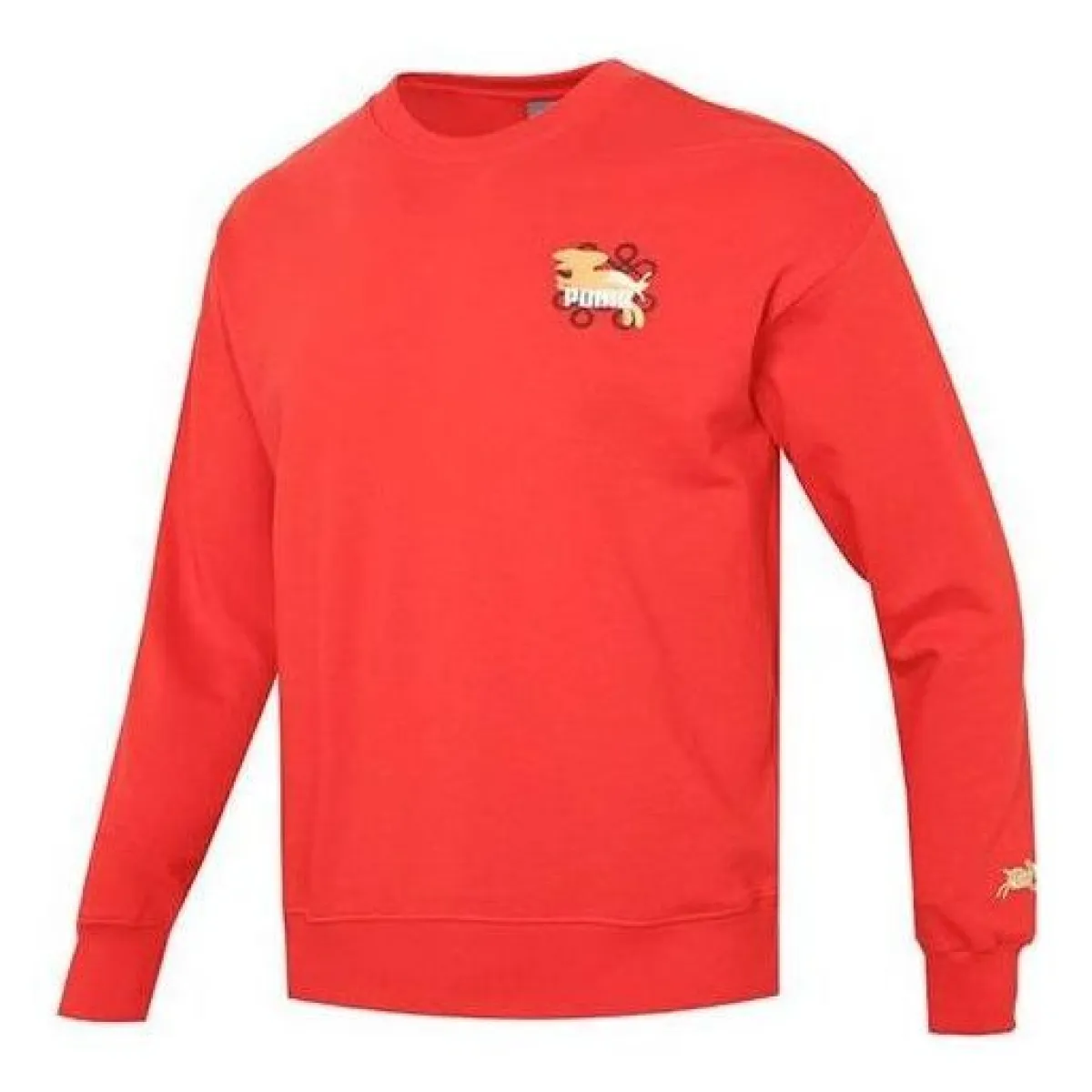 PUMA Essentials CNY Graphic Logo Sweatshirt 'Red' 677414-11 | Parallel