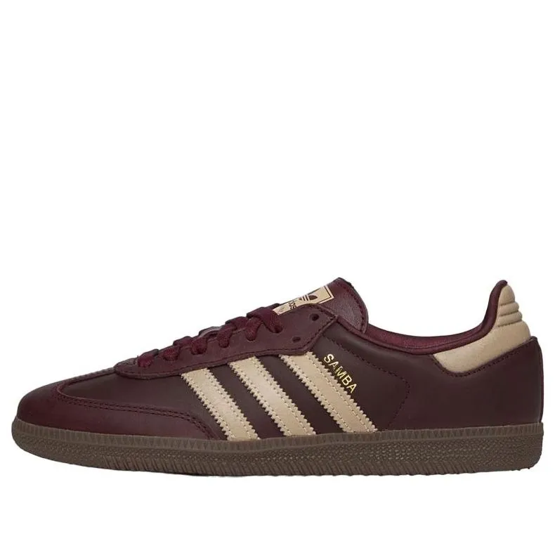 (WMNS) adidas Samba OG 'Maroon Crystal Sand' IF7004 | Parallel