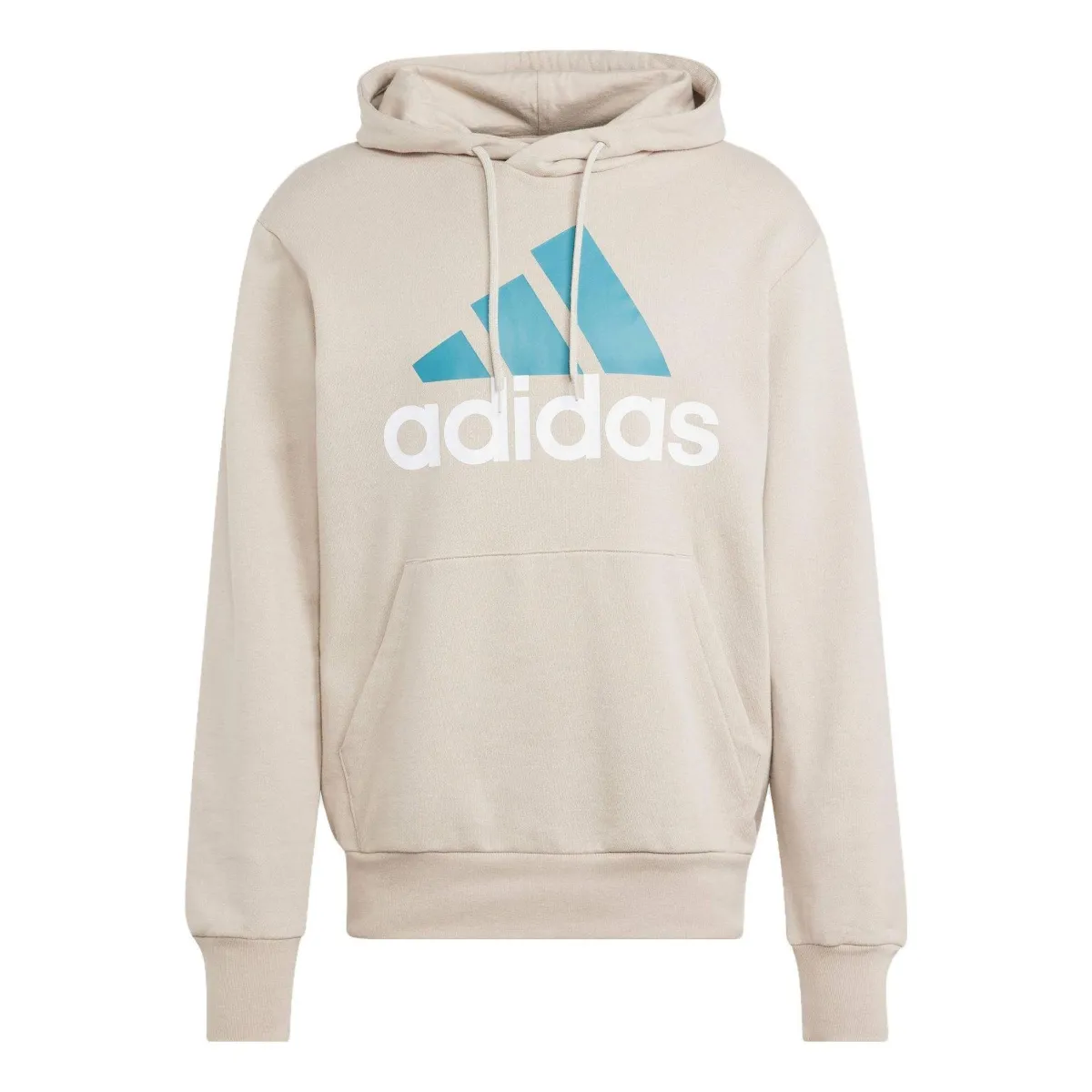 adidas Essentials French Terry Big Logo Hoodie 'Beige Blue' IJ8584 ...
