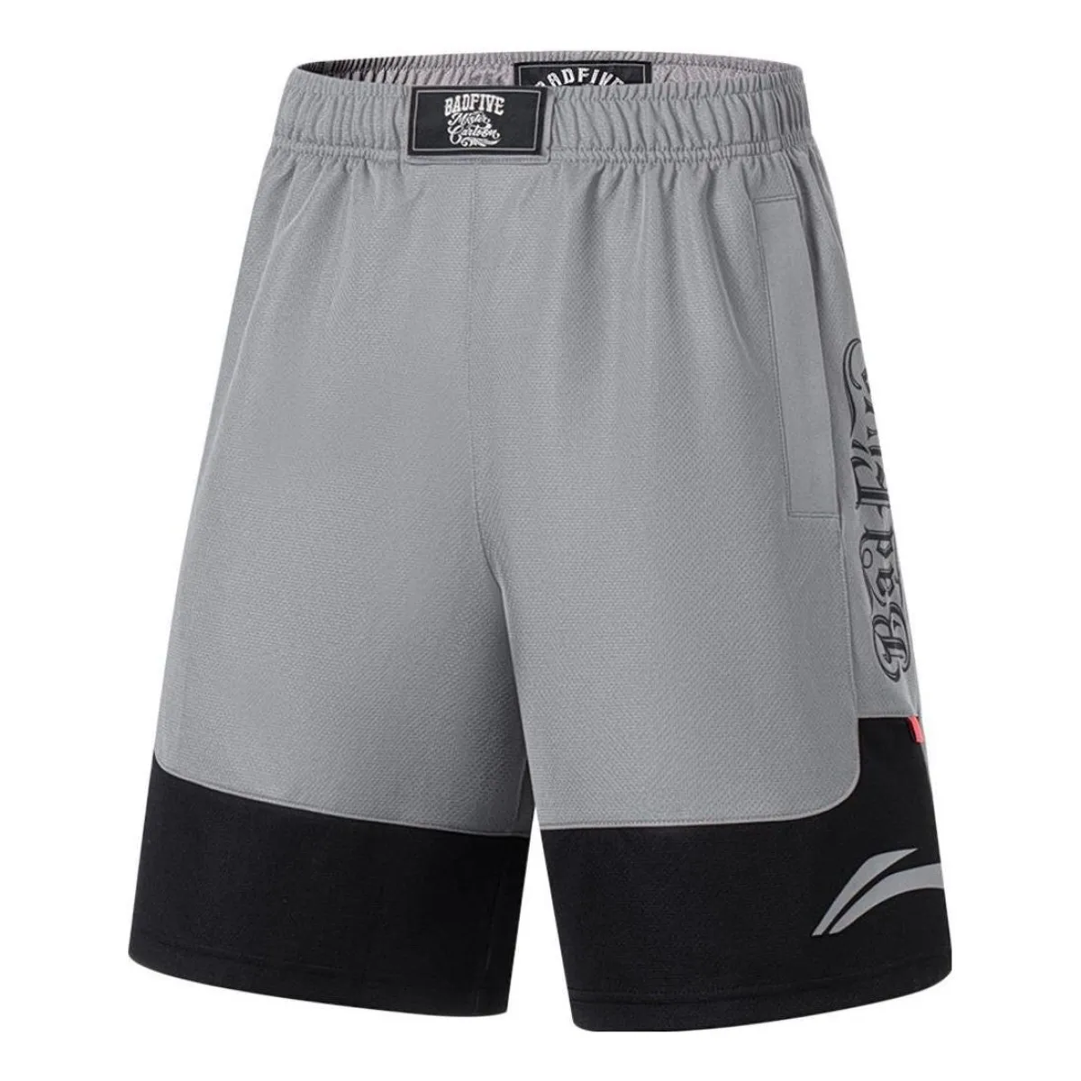 Li-Ning x Mister Cartoon BadFive Basketball Shorts 'Grey Black' AAPT045 ...