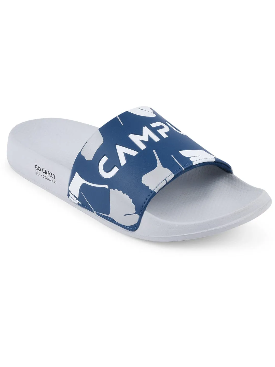 SL-433 Blue Men's Slides | Parallel