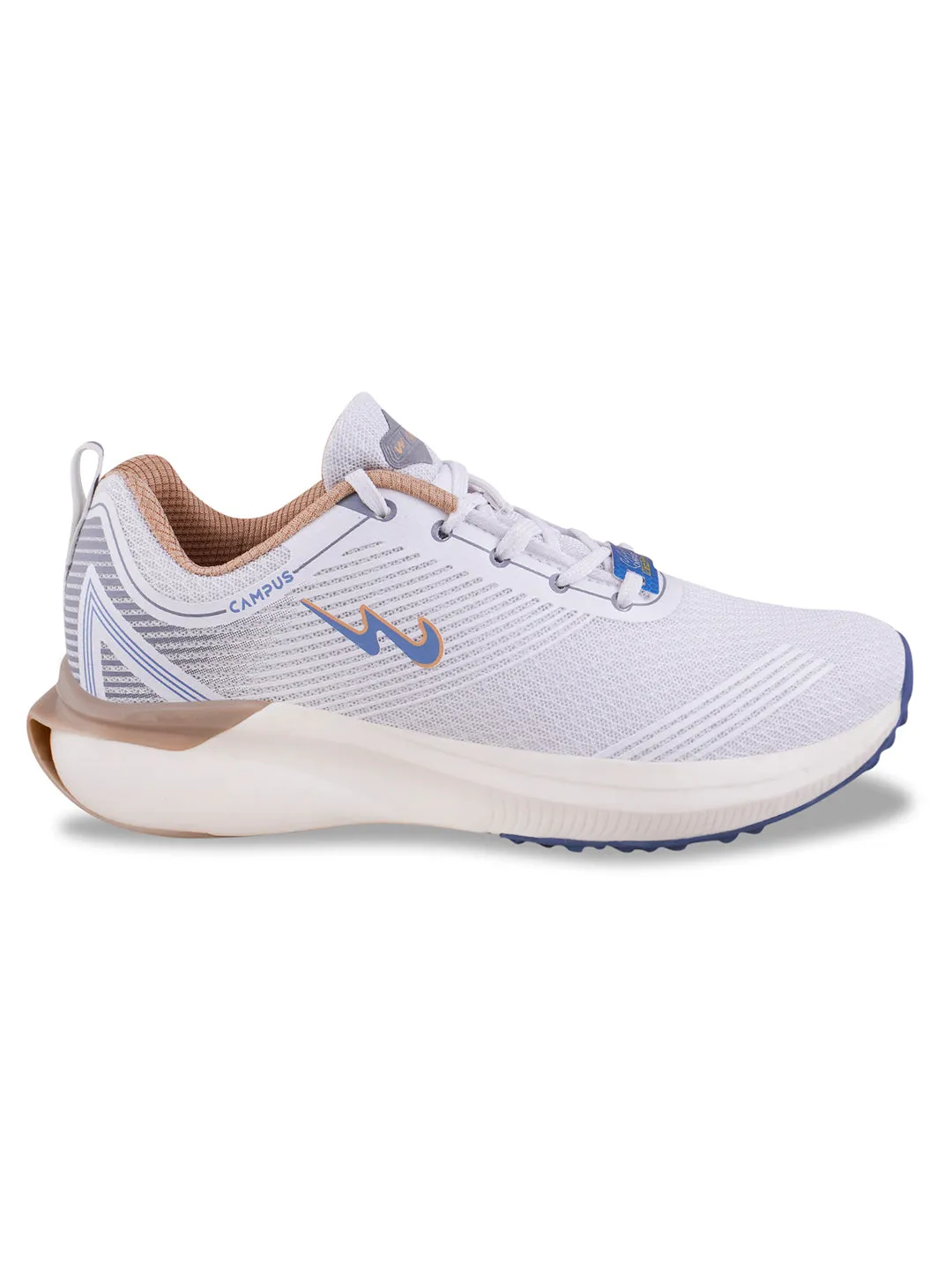 DECKER White Men's Sports Shoes | Parallel