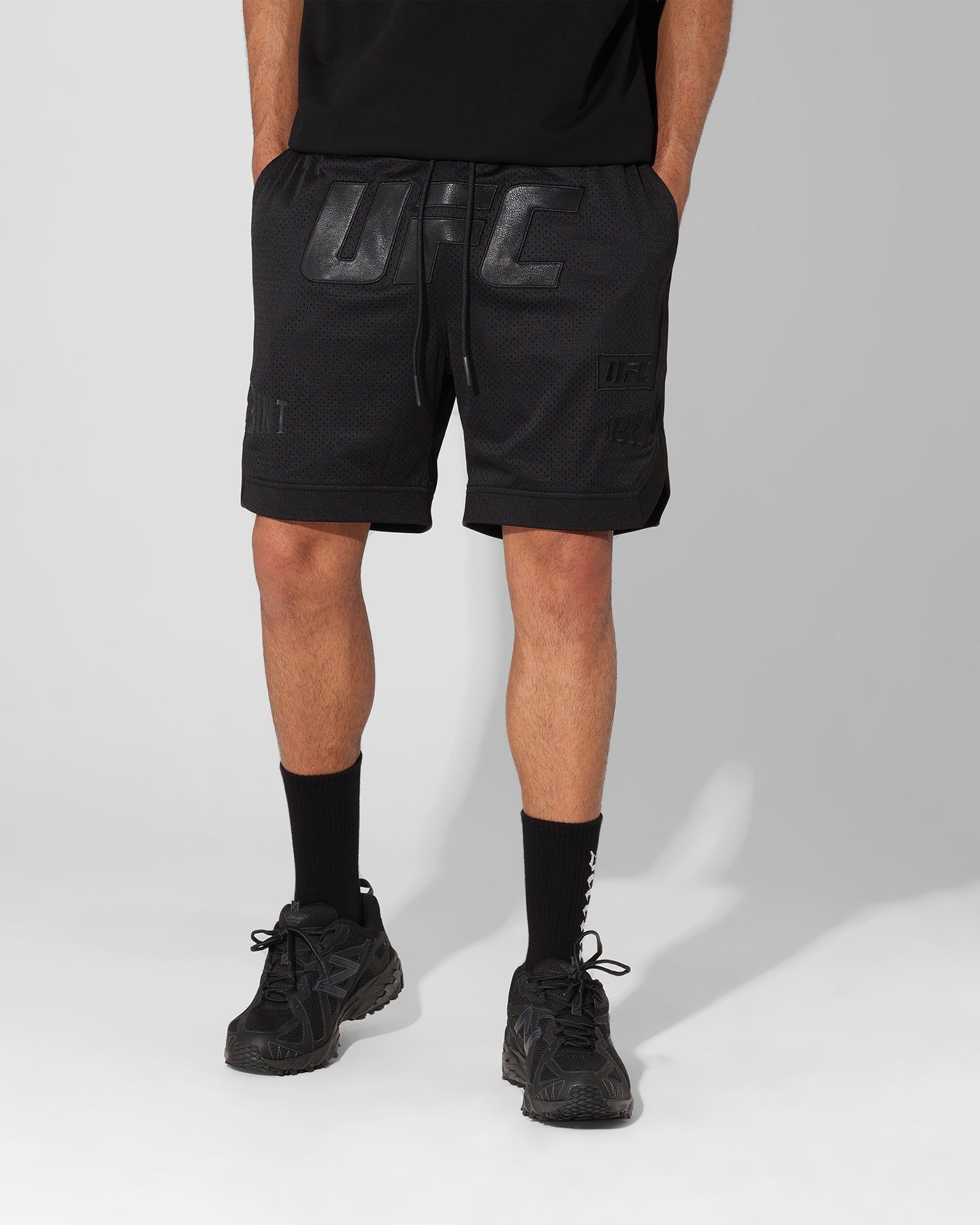 Saint Morta X UFC Basketball Shorts Black | Parallel