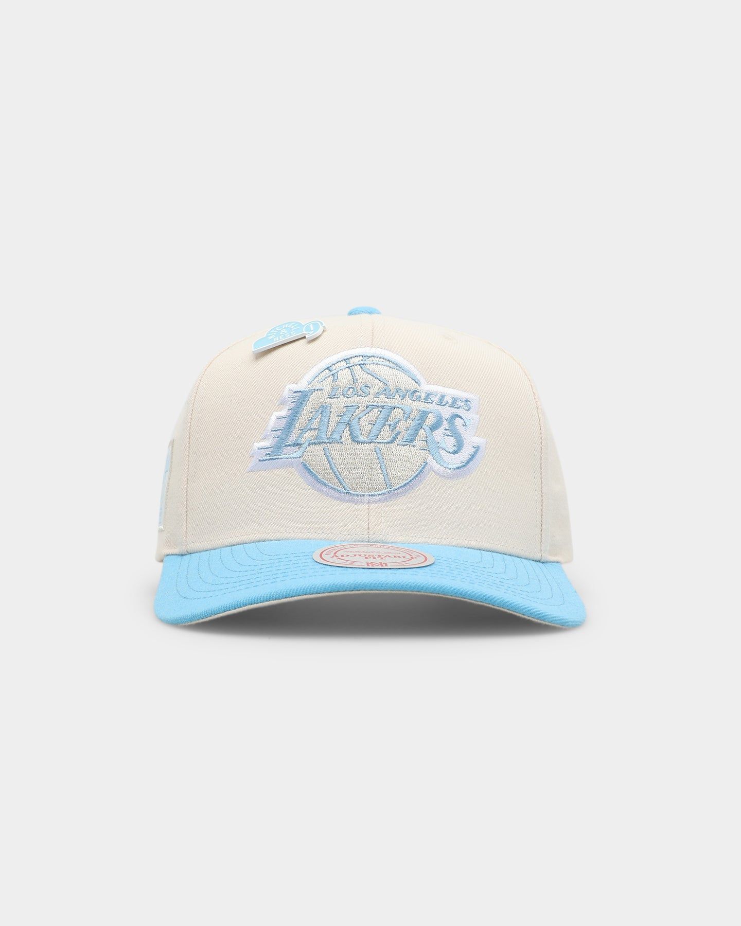 Mitchell & Ness Los Angeles Lakers 'Sky Blue' Snapback Cream | Parallel