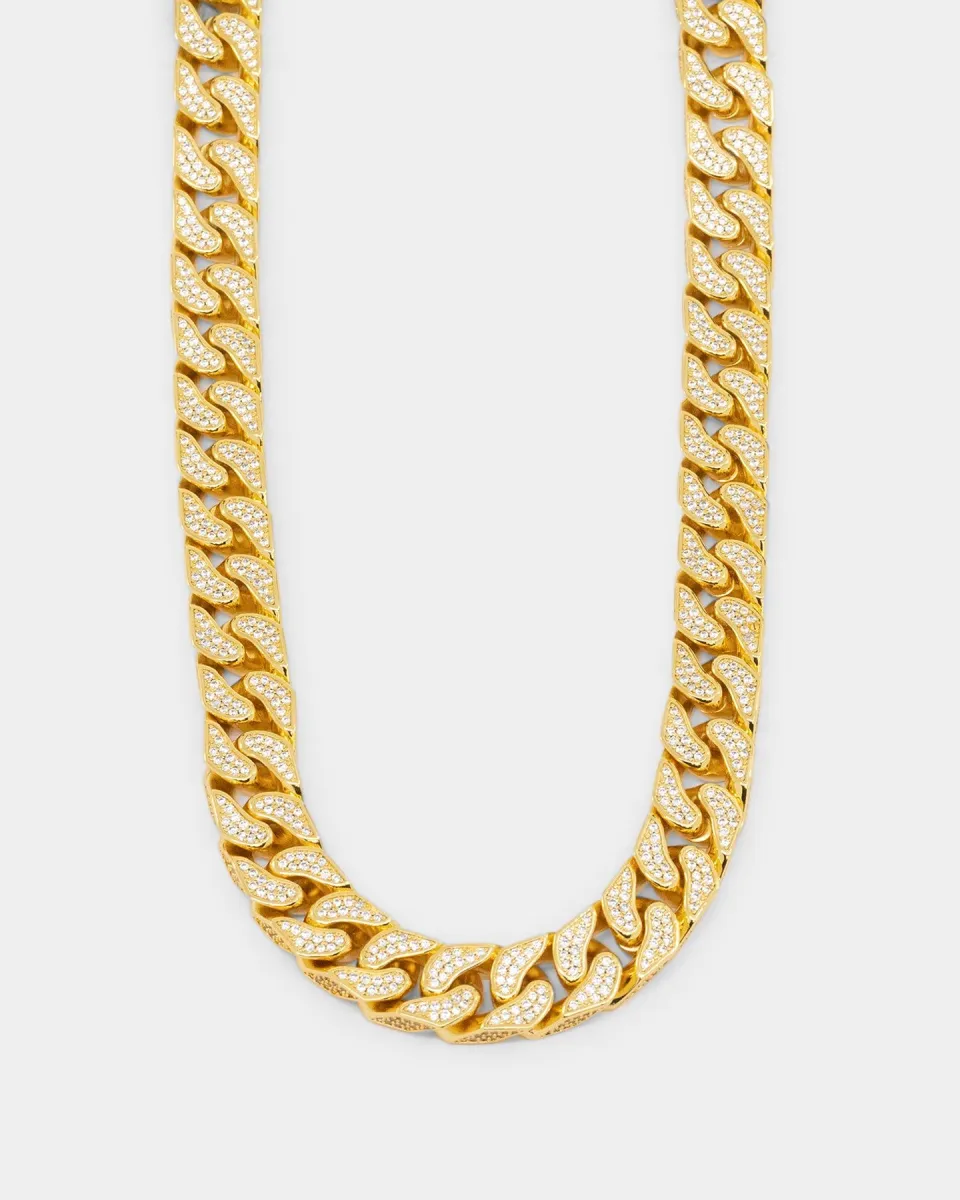 NXS Goliath Iced Curb Chain Iced Gold | Parallel
