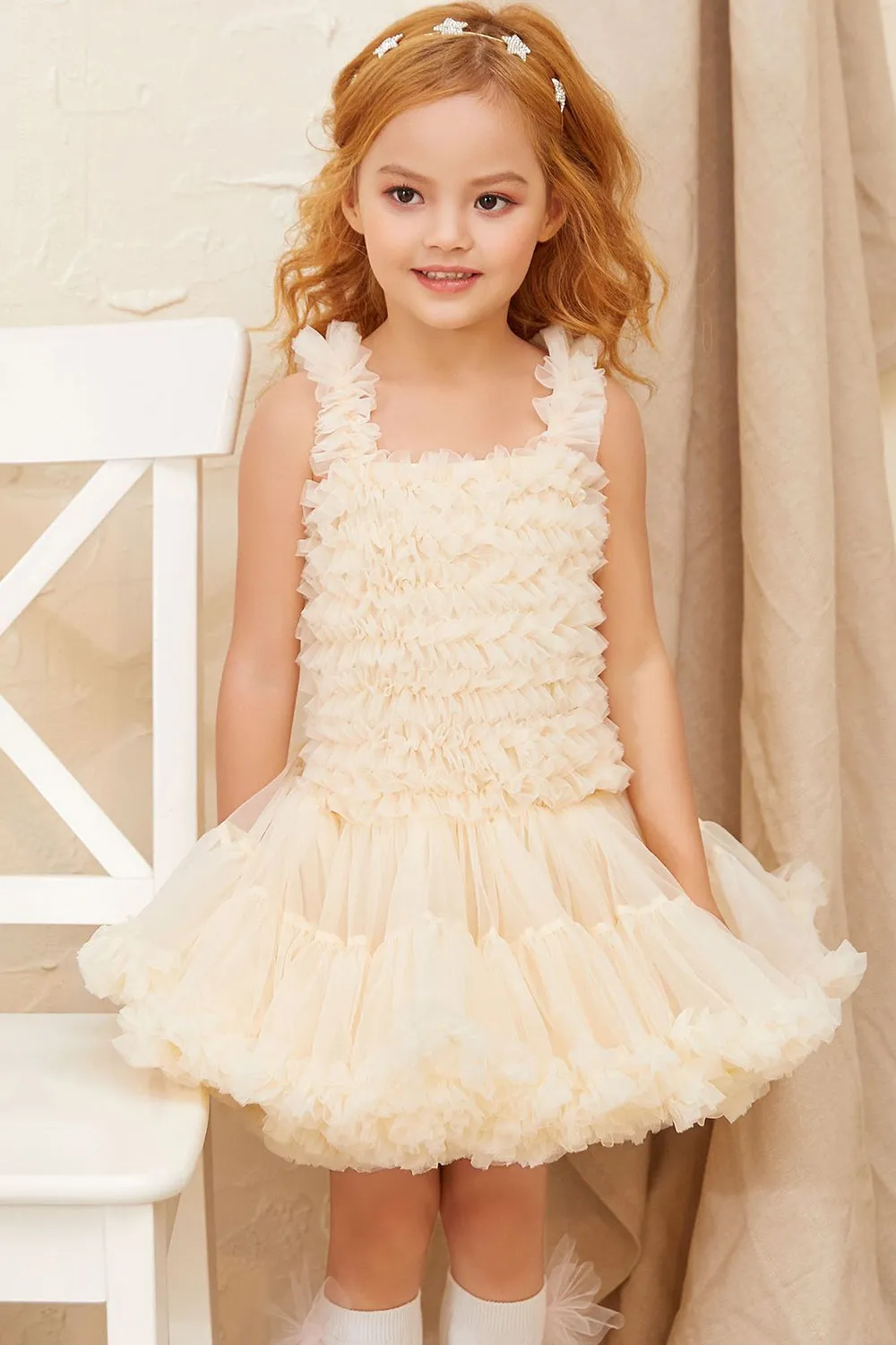 Apricot Girl Party Tutu Dress | Parallel
