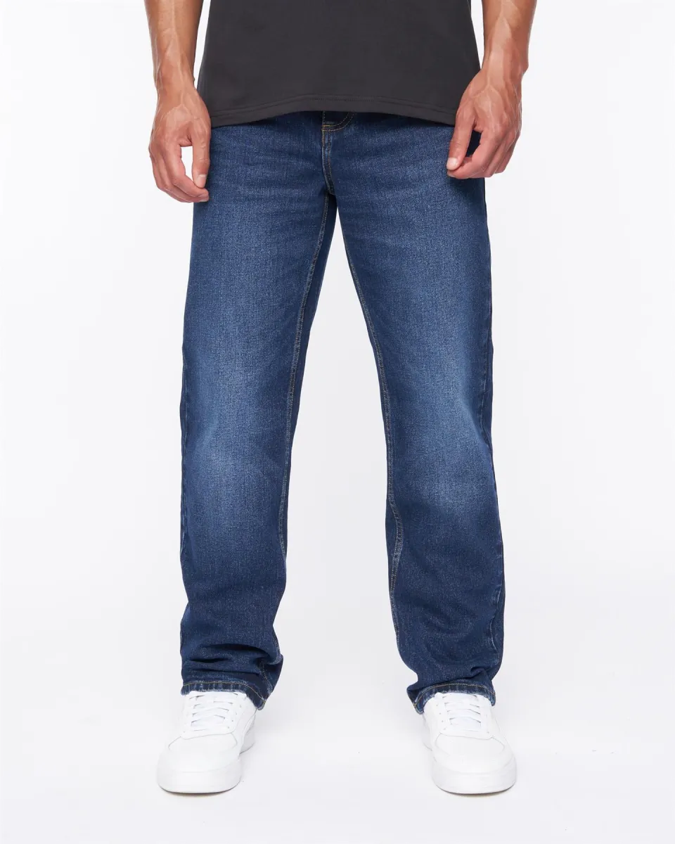 Mens Rushawn Relaxed Fit Jeans Mid Wash | Parallel