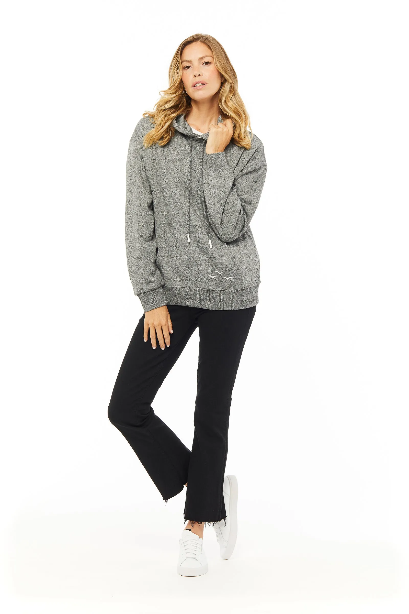 Chlo relaxed fit hoodie in granite | Parallel