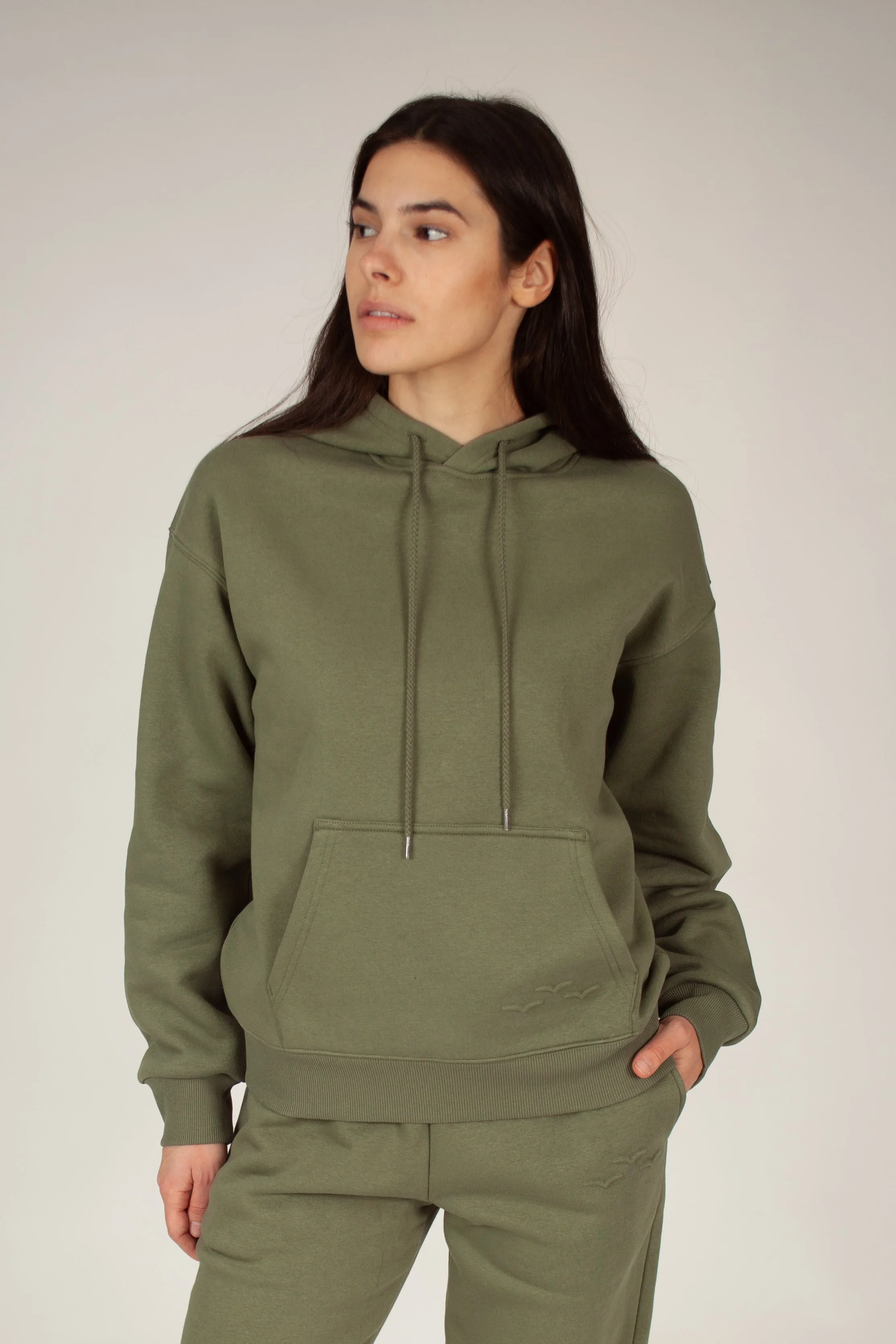 Chlo Relaxed Fit Hoodie In olive | Parallel