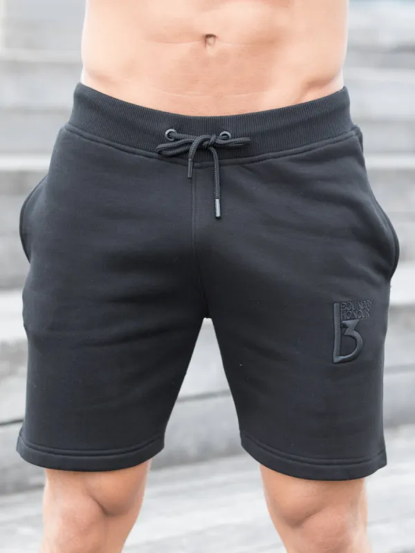 Mens Elasticated Waist Gym Running Fleece Jogging Shorts | Parallel