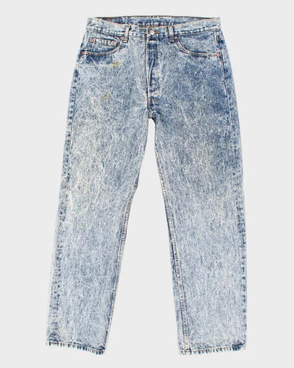 Men's Vintage Levi's 501 Acid Wash Jeans - W26 L29 | Parallel