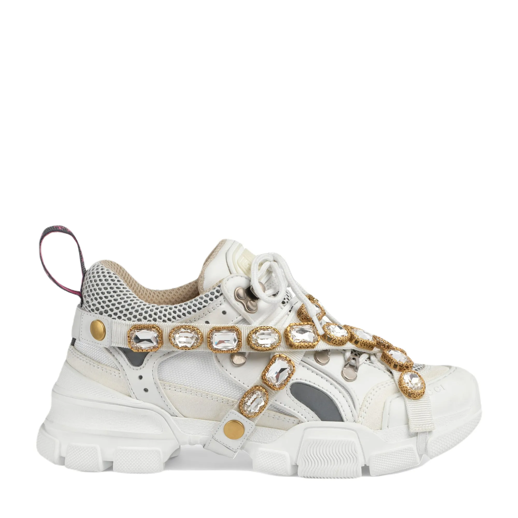 Gucci Women's Flashtrek Sneaker with Rhinestones | Parallel
