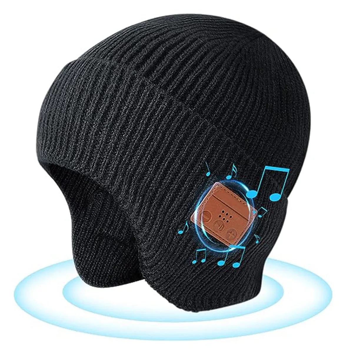 Wireless V5.0 Beanie Hat with Headphones Winter Stylish USB ...
