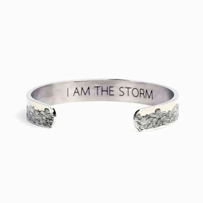 To my Daughter " I Am The Storm" Ocean Wave Bracelet | Parallel