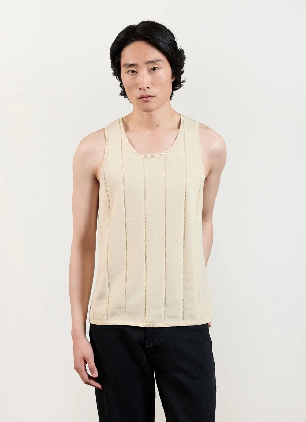 Knitted Vest | Percival x Ilaria | Ecru | Parallel