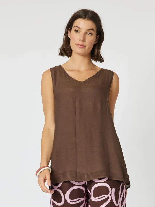 Layered Cami - Pink/Chocolate | Parallel