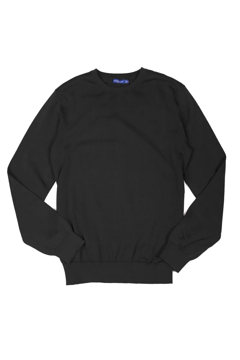 Proper Sport Black Crewneck Sweater | Parallel