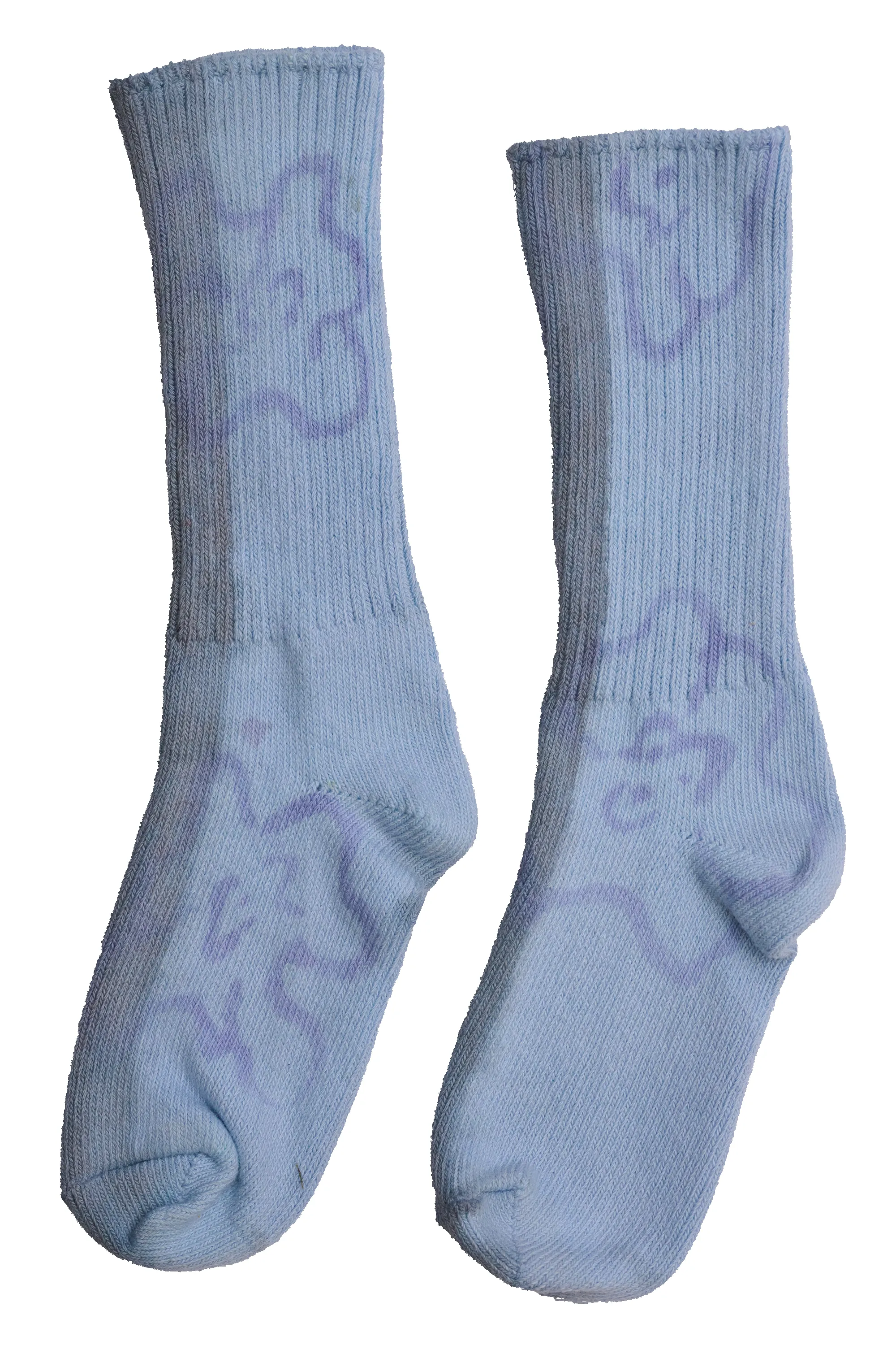 STORM BLUE FLOWER STRIPE SOCKS | Parallel