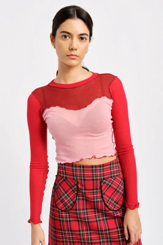 Bella Top Red & Pink | Parallel