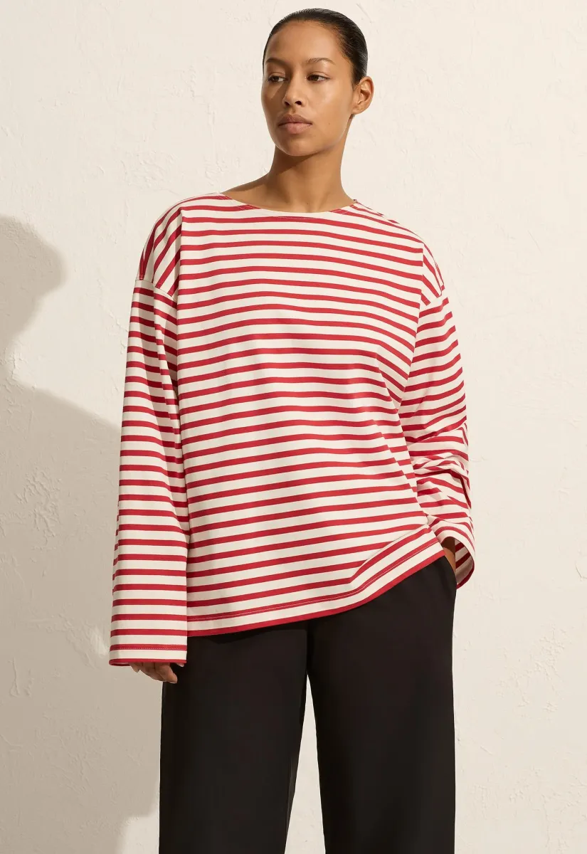Breton Stripe Tee - Red/White | Parallel
