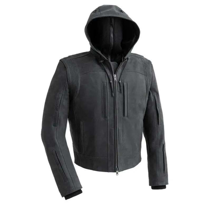 RYBAK Men's Leather Biker Club Jacket | Parallel