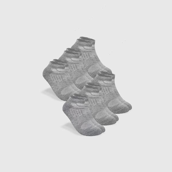 Heather Gray Ankle Socks 6-Pack | Parallel