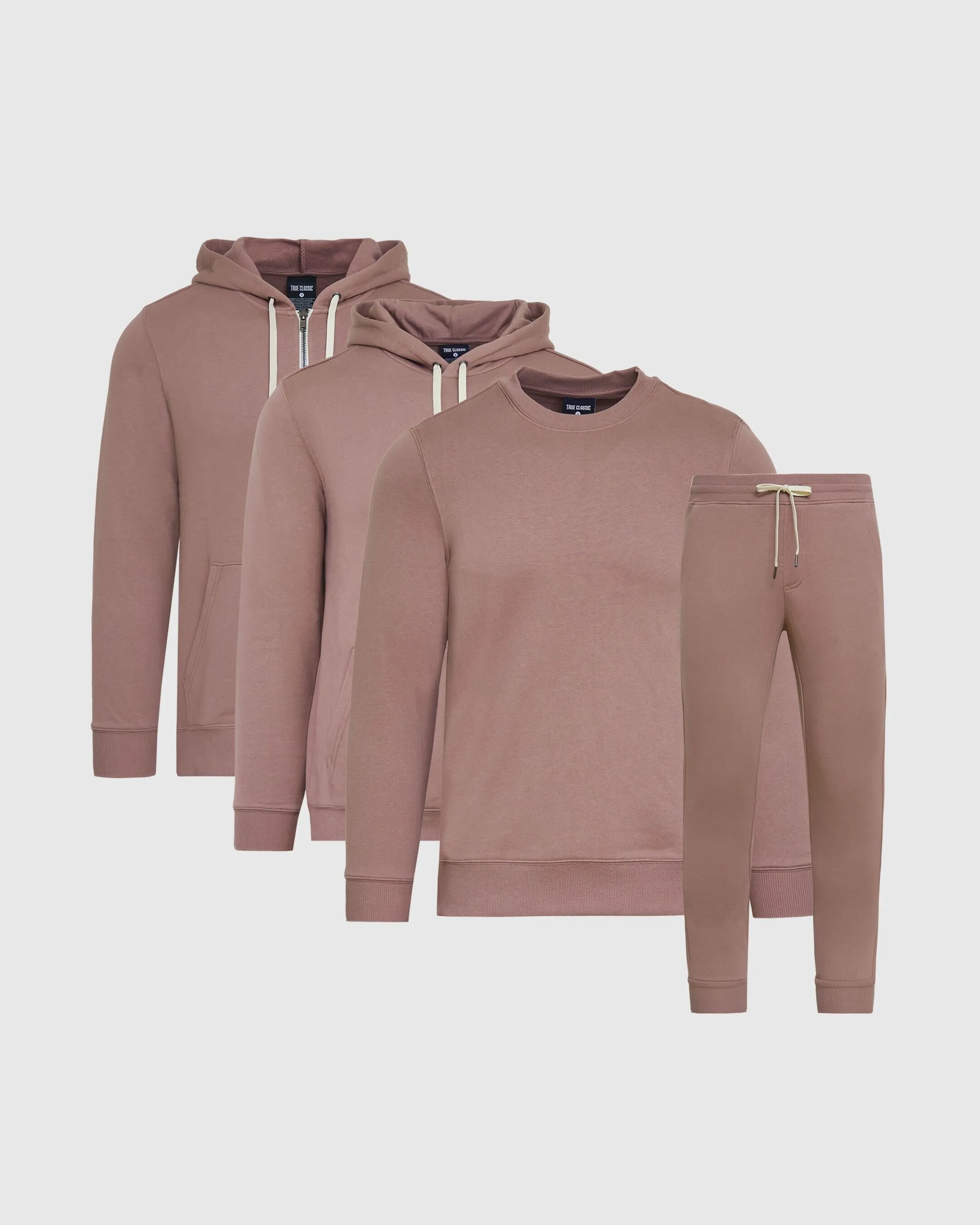 Slate Mauve Fleece Outfit 4-Pack | Parallel