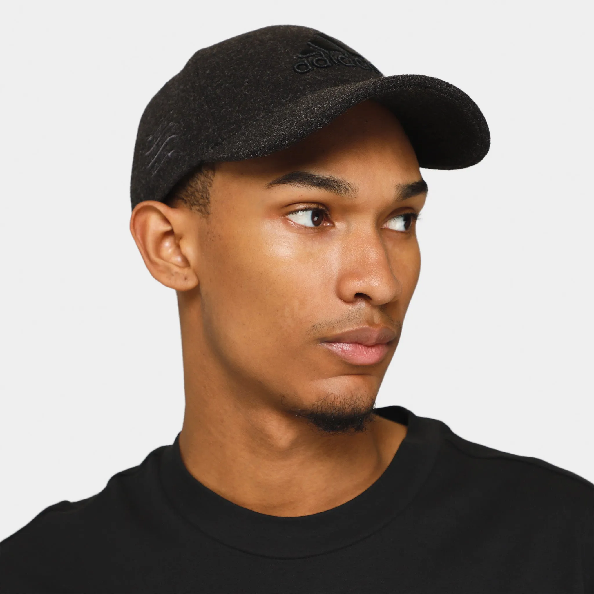 adidas Fleece Baseball Cap Dark Grey Heather / Black | Parallel