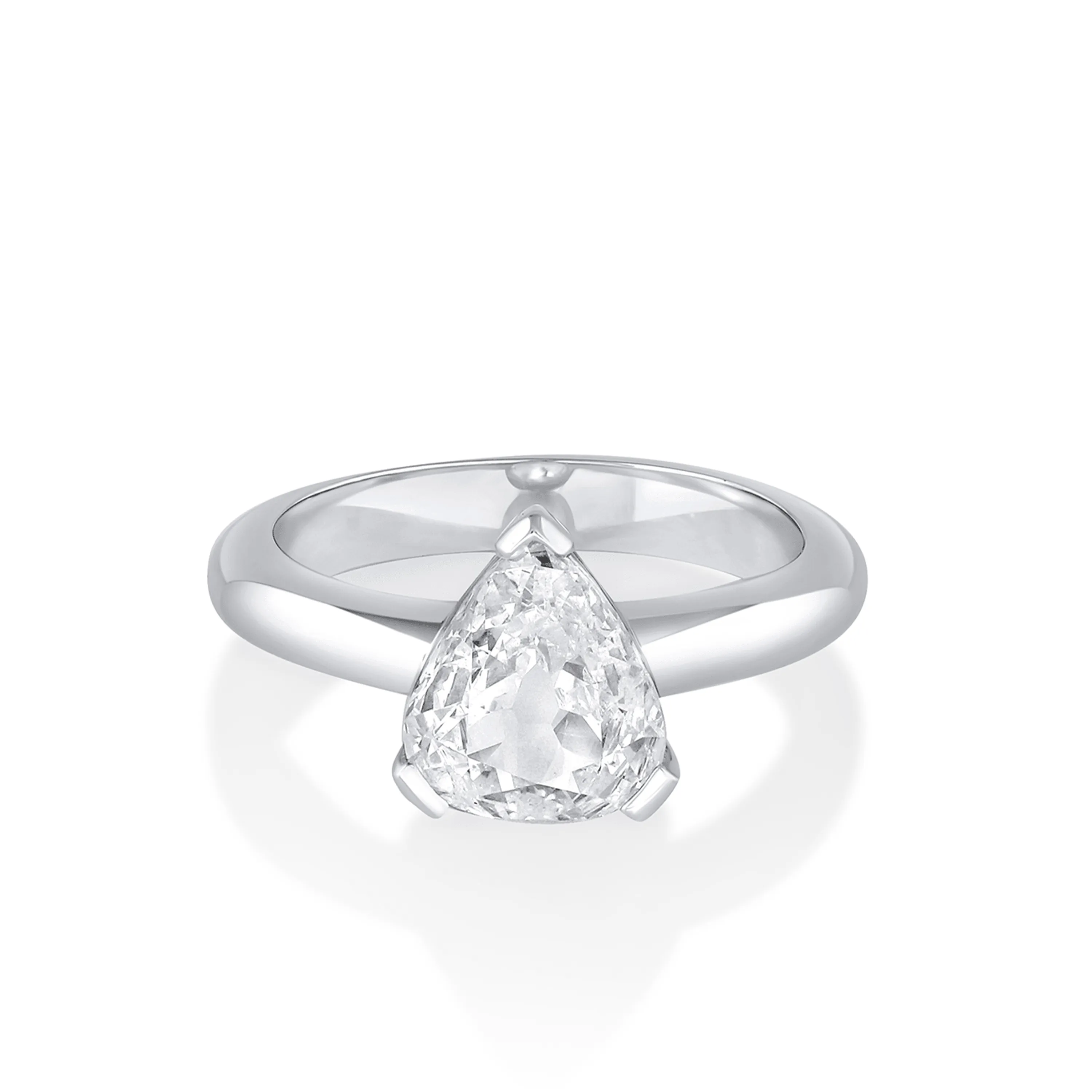1.74ct Antique Pear Sloane Engagement Ring | Parallel