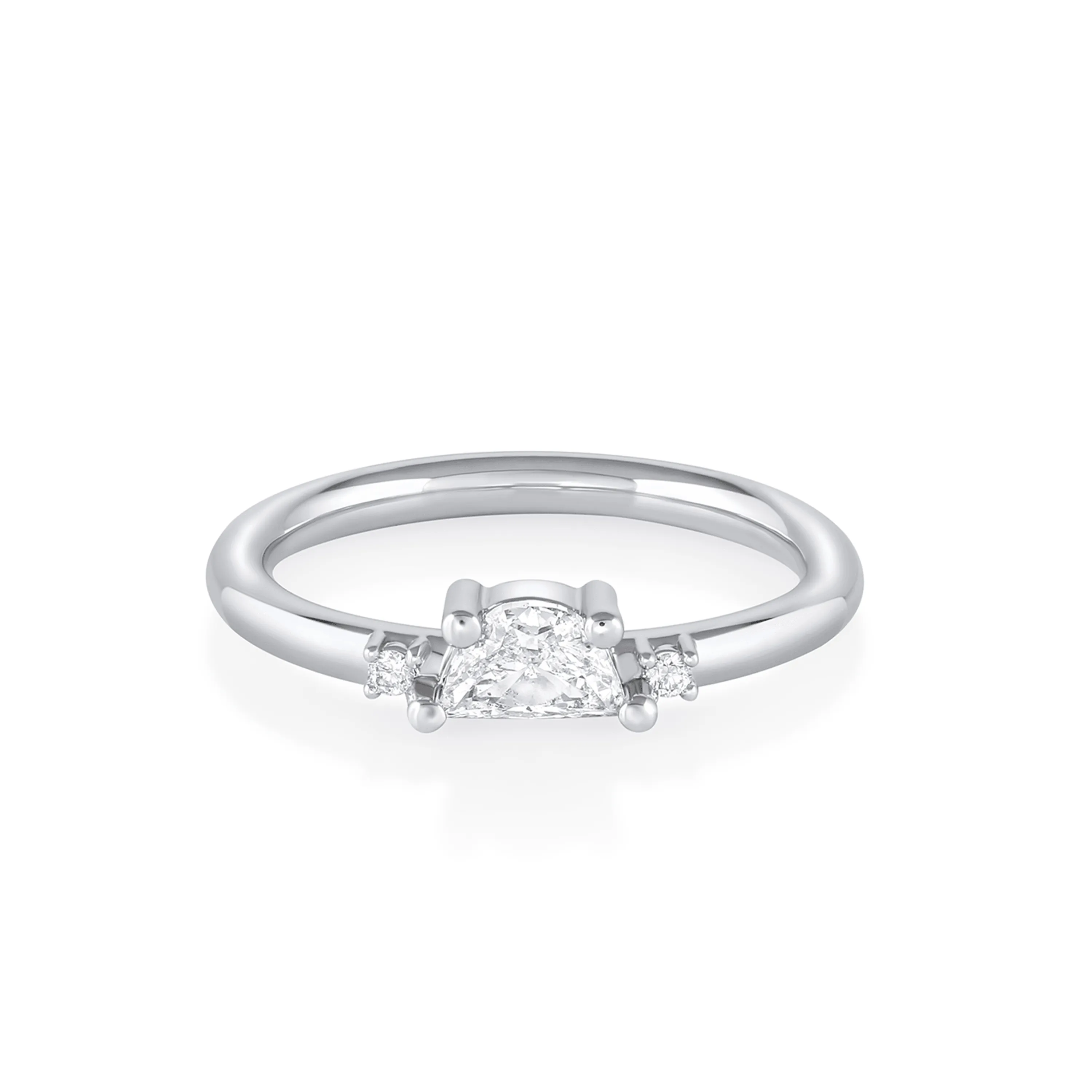 .35ct White Diamond Moonlight & Lovers Engagement Ring | Parallel