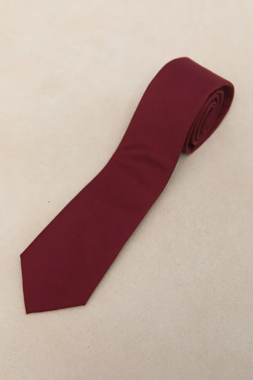 Mens Max Tie in Maroon | Parallel