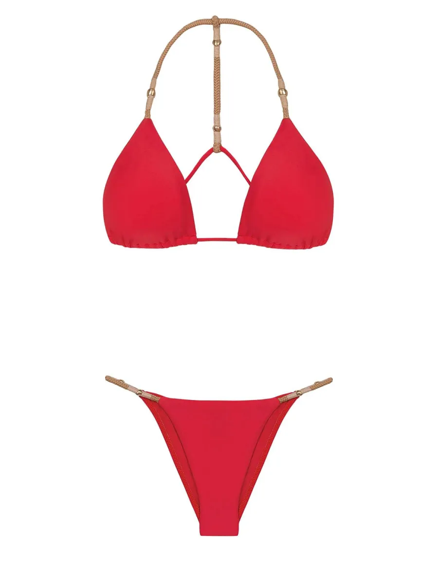 Layla T Back Tri-Layla String Detail Bikini | Parallel