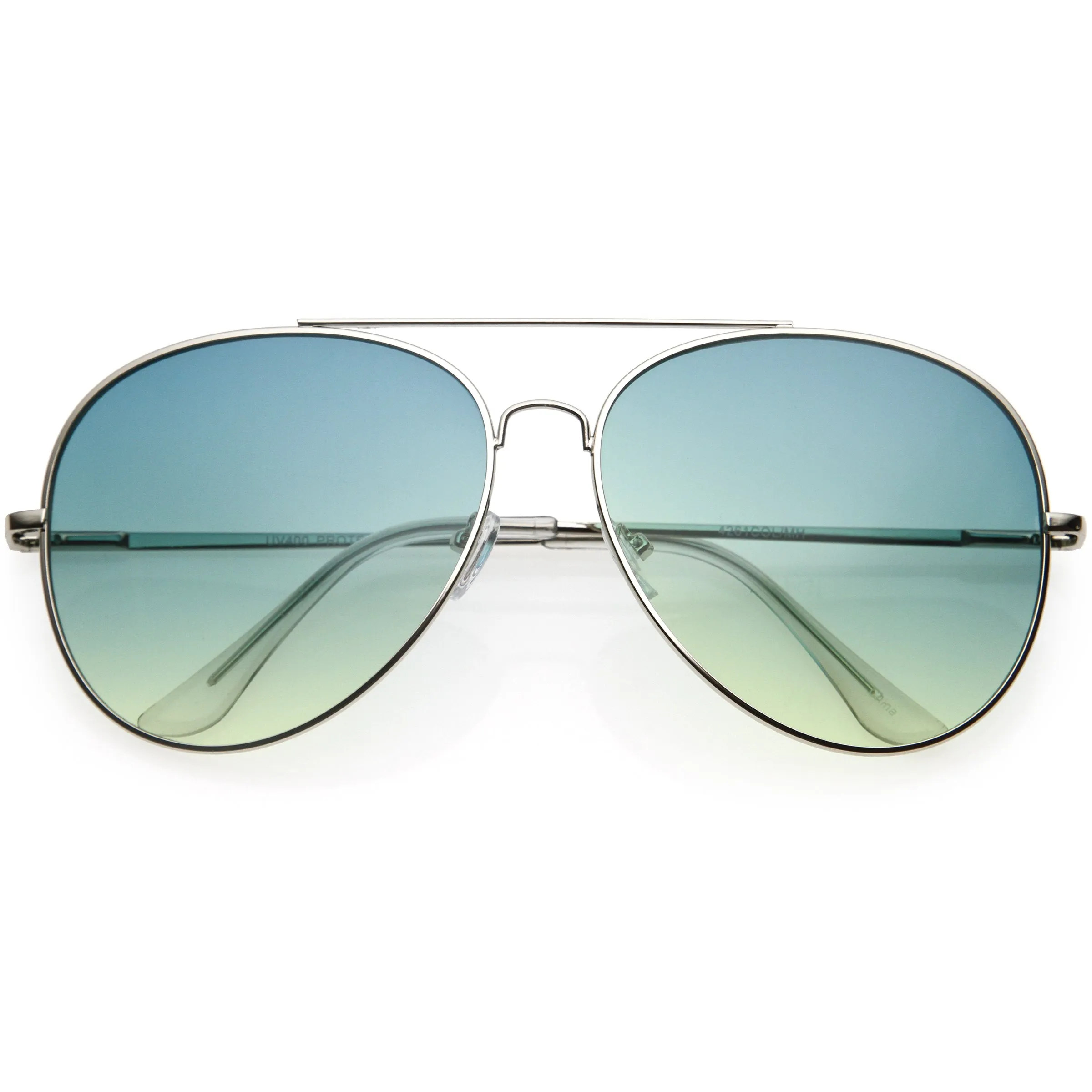 Sleek Oversized Wide Frame Color Fade Aviator Sunglasses | Parallel