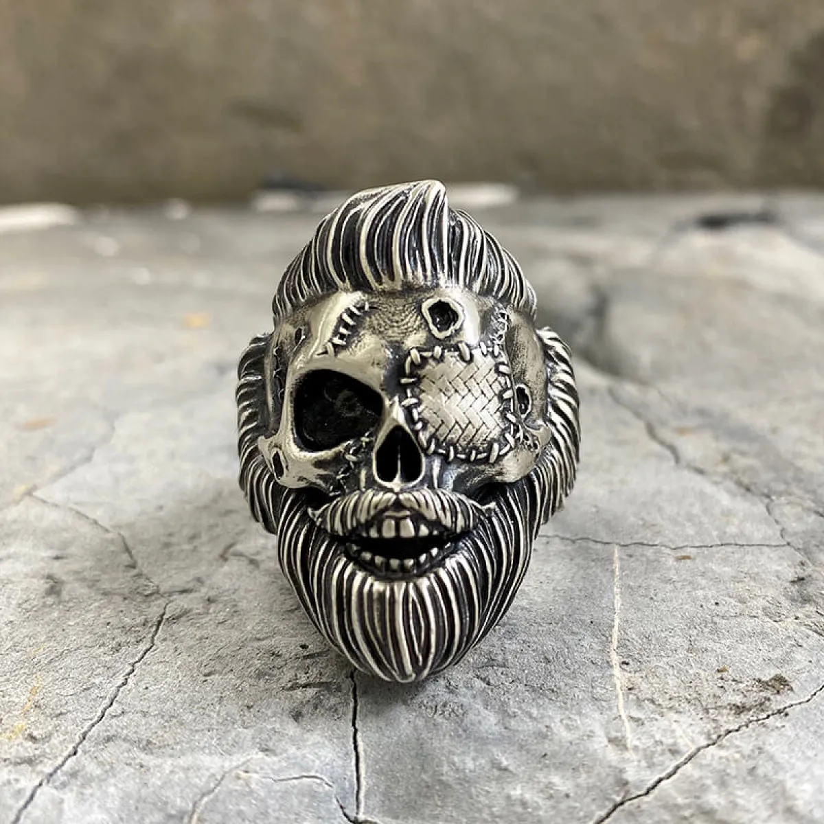 Gangster Sterling Silver Skull Ring | Parallel