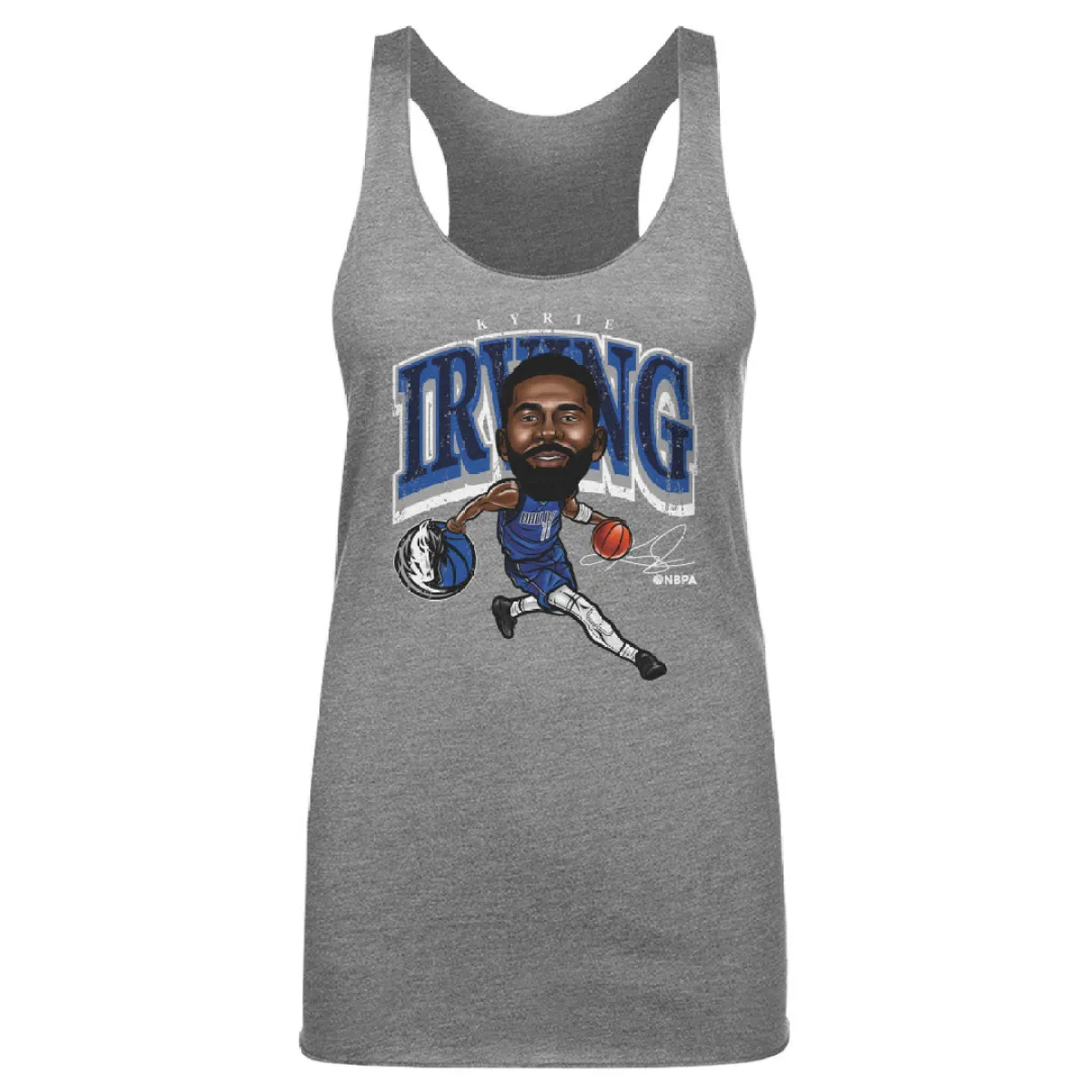 Kyrie Irving Dallas Mavericks Cartoon WHT | Parallel