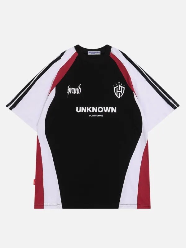 Aelfric Eden Patchwork Sport Racing Tee | Parallel