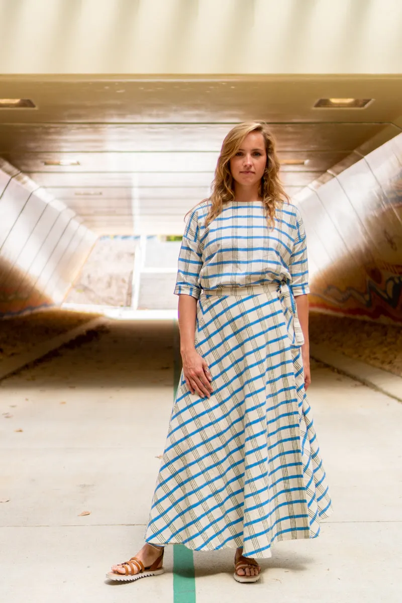 Half Sleeve Top - Checkmate Print | Parallel