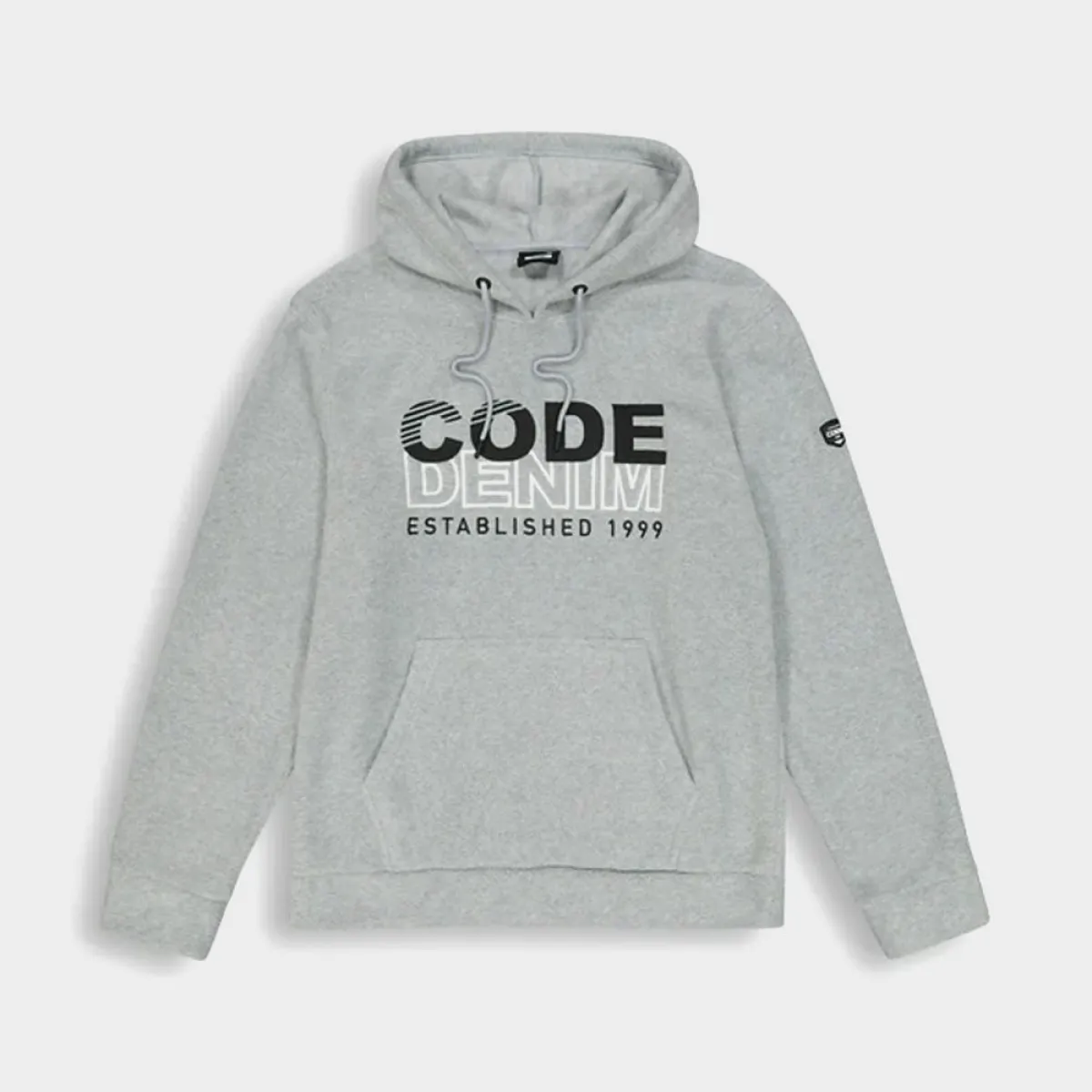 Code Mens Graphic Polar Fleece Hoody Grey/Multi _ 181287 _ Grey | Parallel