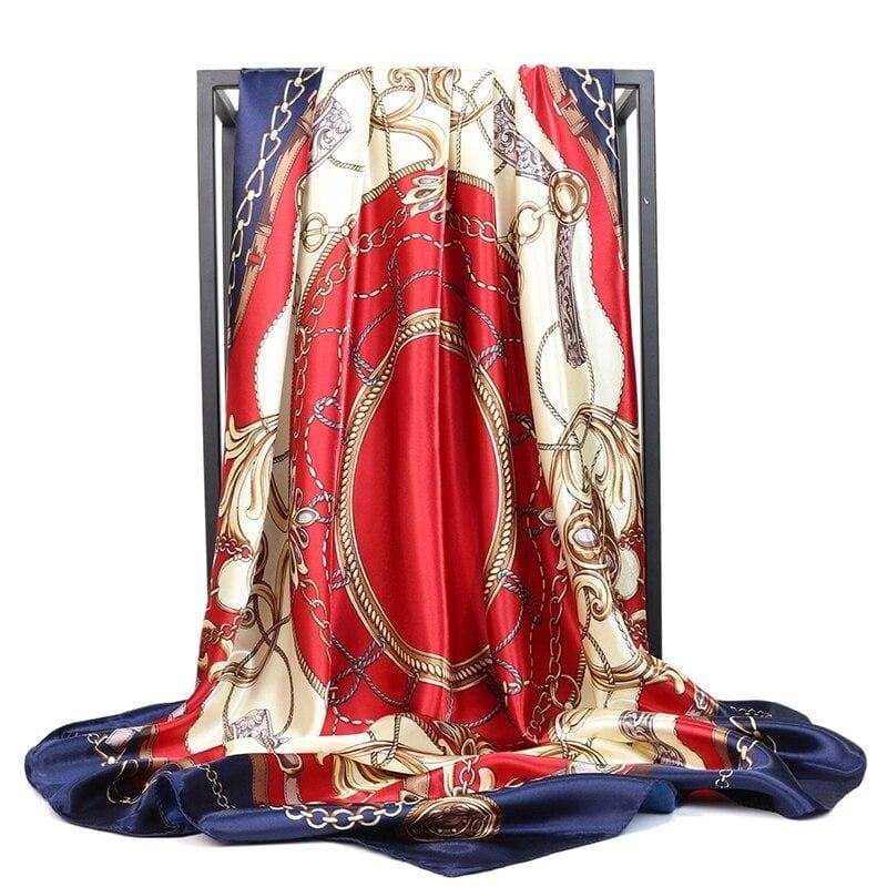 Boho Stylish Red Scarf Chains Pattern | Parallel