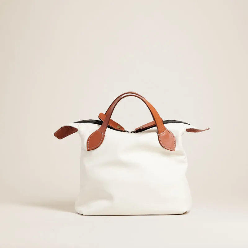 Small Charlie - Leather Eggshell | Parallel