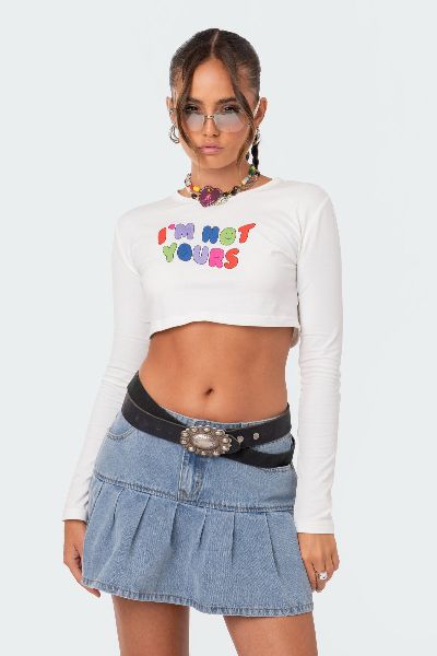 Not Yours Crop Top | Parallel