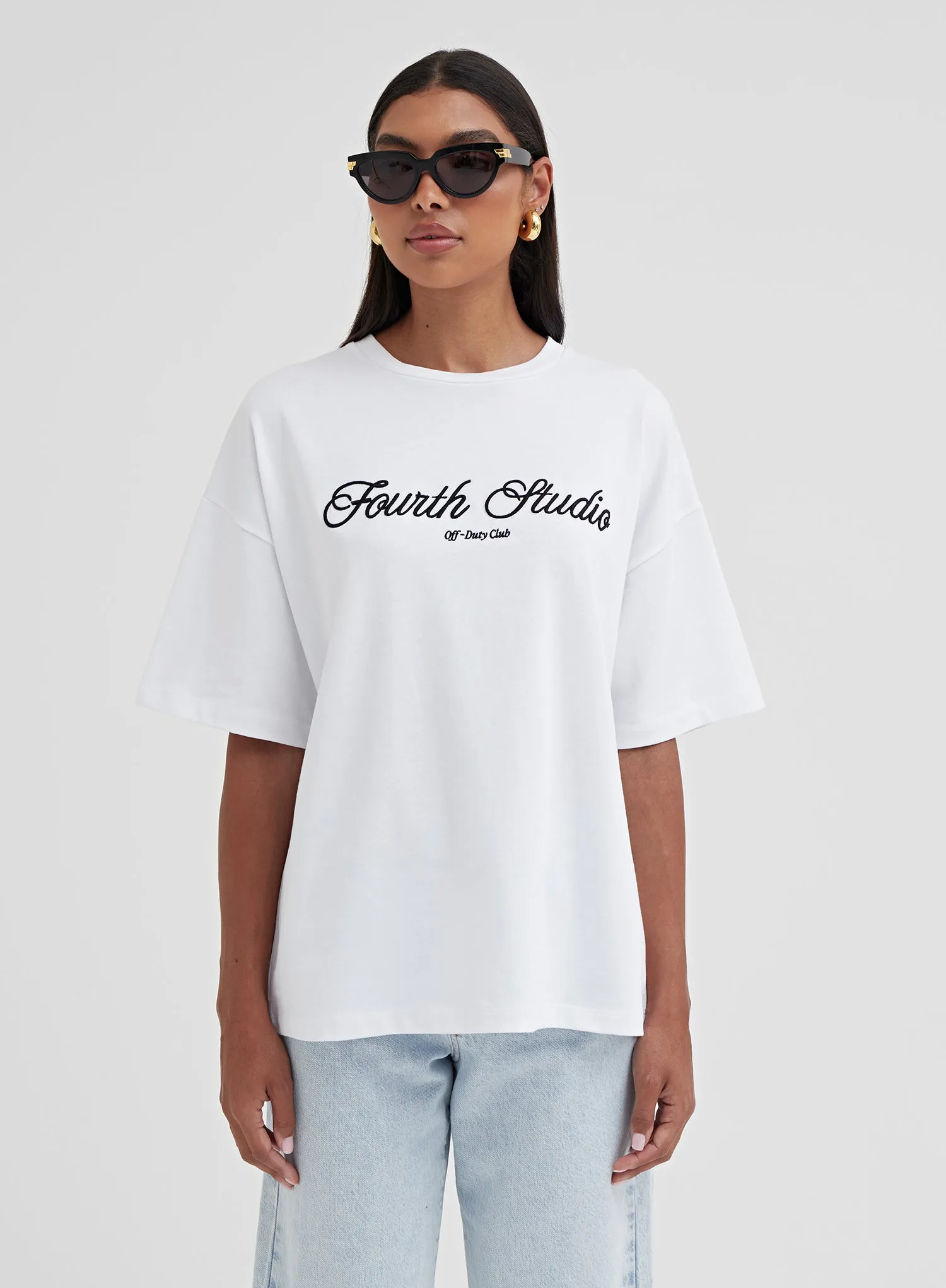 White Fourth Studio Oversized Slogan Tee - Marni | Parallel