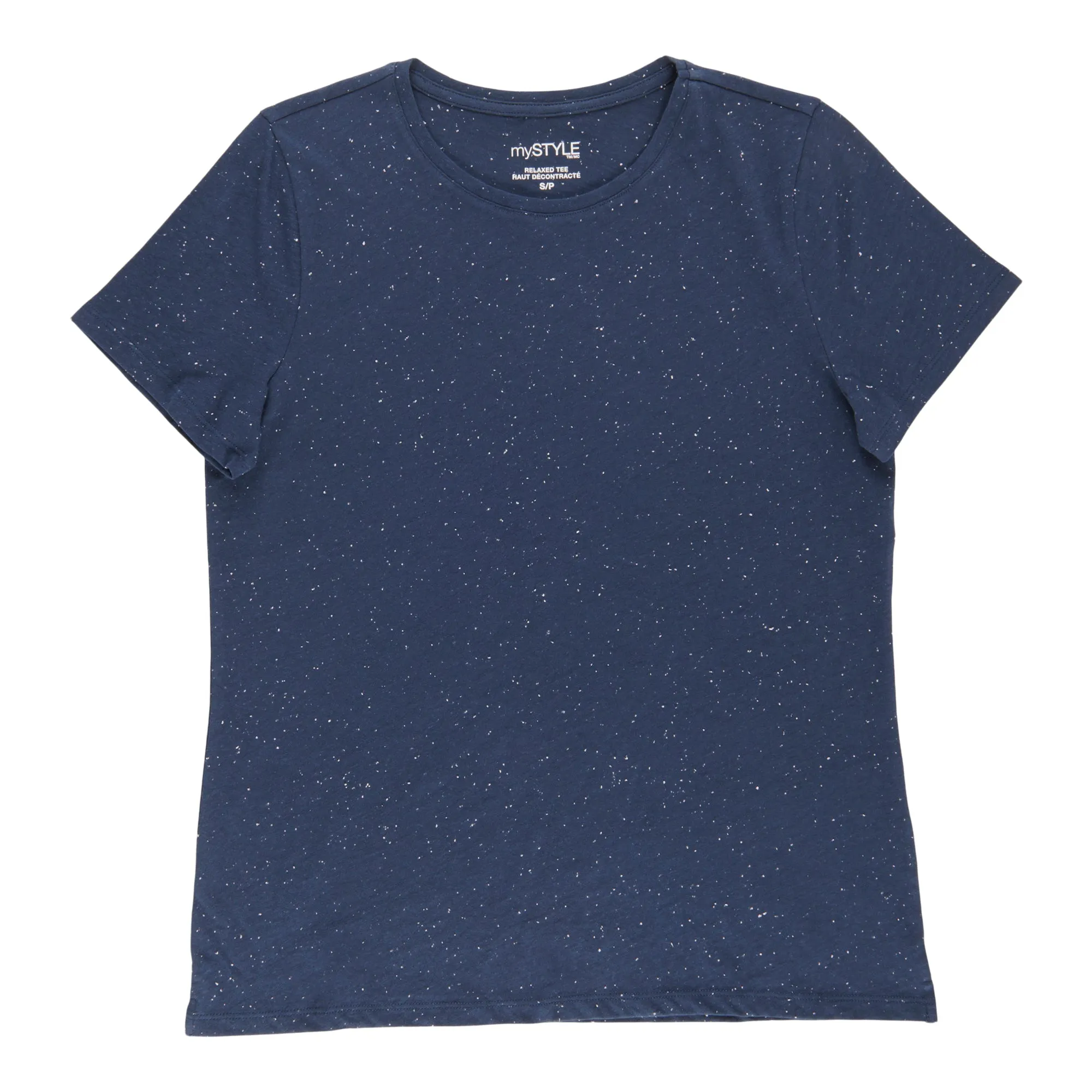 mySTYLE Women's Crew Neck Speckle Tee | Parallel