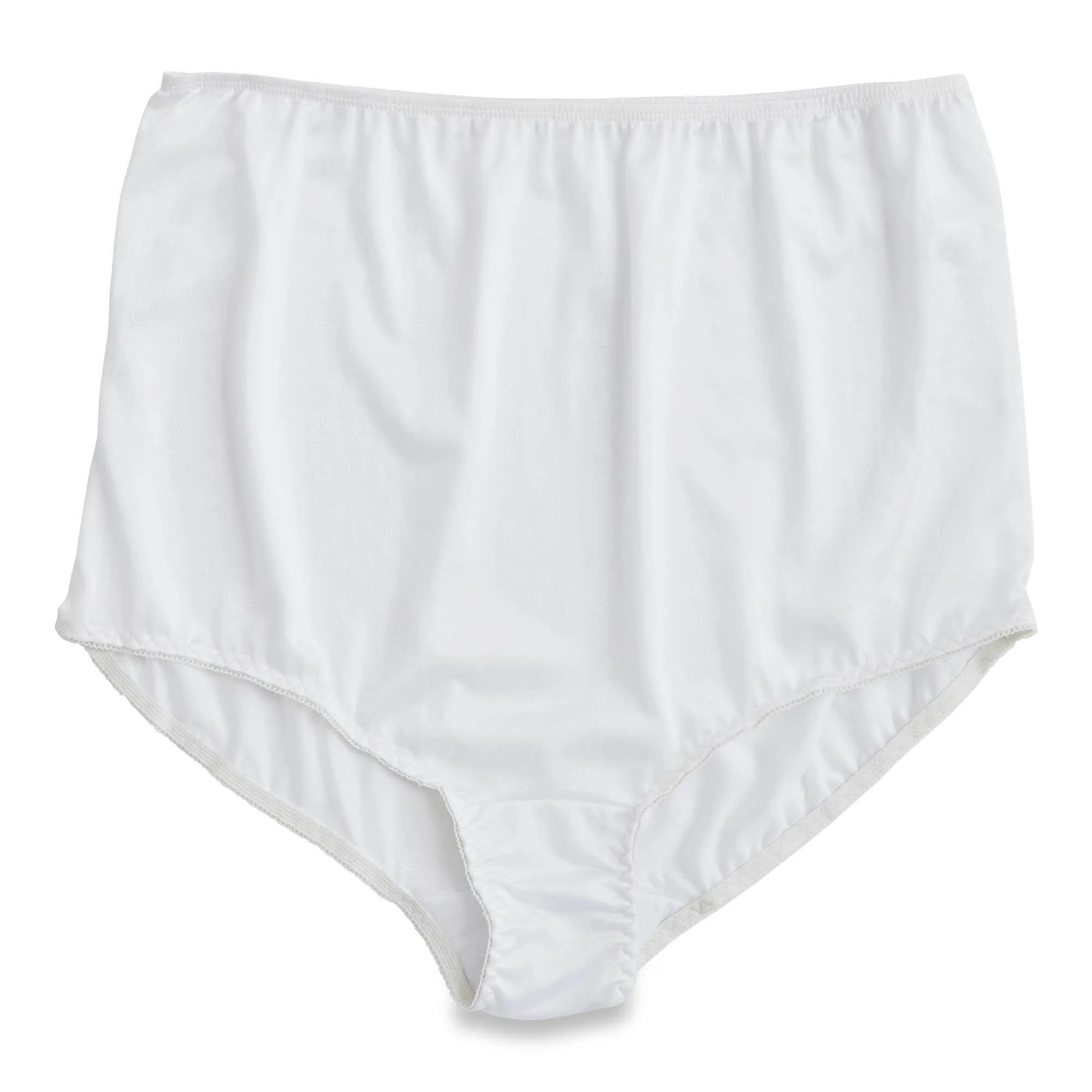 Classic Editions Women's Antron Briefs, White | Parallel